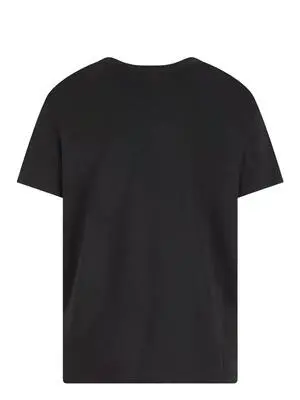 Moncler Logo-embroidered T-shirt - Black