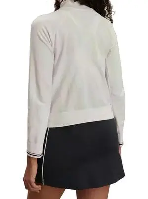 Varley Len Zip Sweatshirt - White