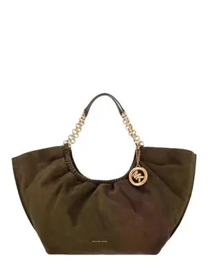 Michael Kors Large Ruched Tote Bag - Brown