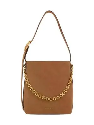 Michael Kors Nolita Chain-link Large Shoulder Bag - Brown
