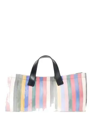 Staud Port Artist Stripe Tote Bag - Blue