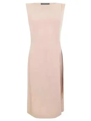 Alberta Ferretti Sleeveless Side-detail Midi Dress - Pink