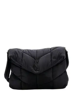 Saint Laurent Loulou Puffer Messenger Bag - Black