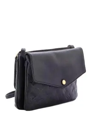 LOUIS VUITTON Monogram Empreinte Twice Handbag - Black