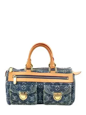 LOUIS VUITTON Neo Speedy Bag Denim Handbag - Blue