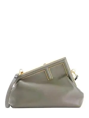 Fendi Leather Small Clutch Bag - Green
