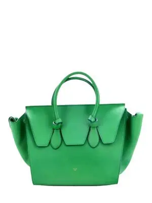 Celine Tie Knot Grainy Leather Small Tote Bag - Green