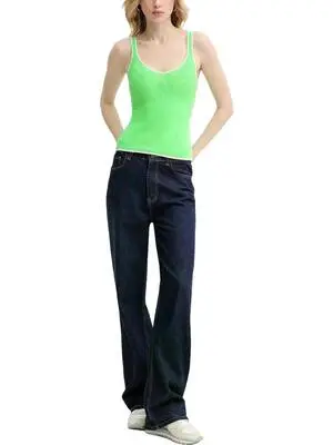 From Future Fine-ribbed Tank Top - Green