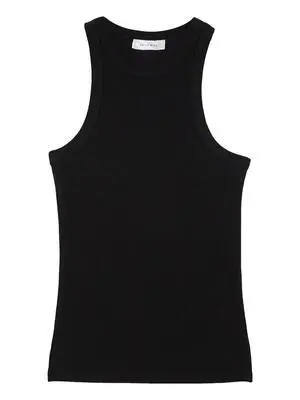 ANINE BING Eva Ribbed Stretchcotton Jersey Tank