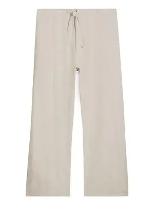 MAISON MARGIELA Linen And Cupro Blend Trousers - Stone