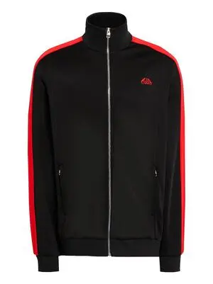 Alexander McQueen Striped Knitted Track Jacket - Black