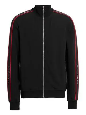 Alexander McQueen Logo Trim Track Jacket - Black