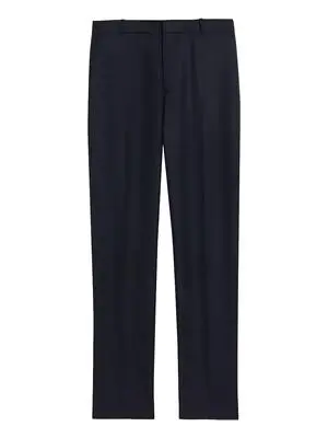 Alexander McQueen Slim-fit Wool And Mohair Blend Trousers - Midnight Blue