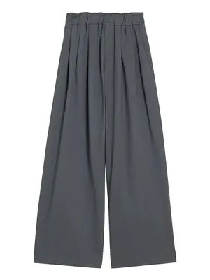 Dries Van Noten Pleated French Cottonterry Sweatpants - Anthracite