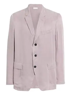 Dries Van Noten Cupro Blazer - Lilac