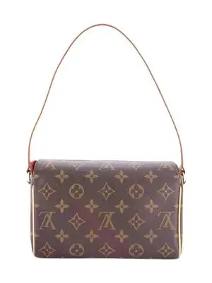 LOUIS VUITTON Recital Handbag Monogram Canvas Shoulder Bag - Brown