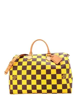 LOUIS VUITTON Speedy Bandouliere Bag Damier Pop 50 Travel Bag - Yellow
