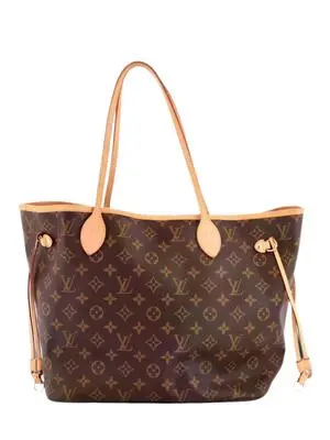 LOUIS VUITTON Neverfull Nm Monogram Canvas Mm Tote Bag - Brown