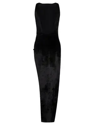 DONDUP Ruched Ring-detail Maxi Dress