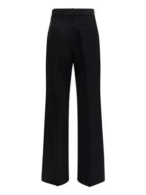 RÓHE Róhe Black Wool-Mohair Blend Tailored Trousers