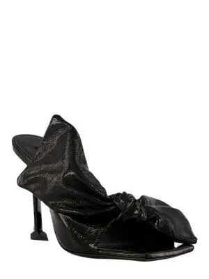 Givenchy Boudoir Knotted Leather Sandals - Black
