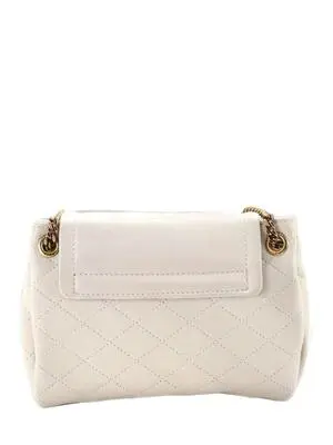 Saint Laurent Nolita Satchel Quilted Leather Mini Crossbody Bag - Neutrals
