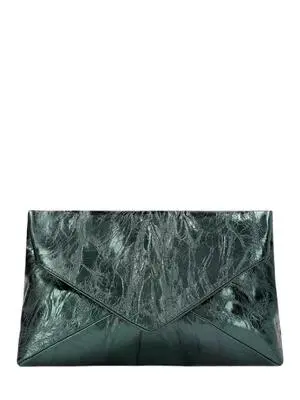 DRIES VAN NOTEN Large Leather Envelope Bag