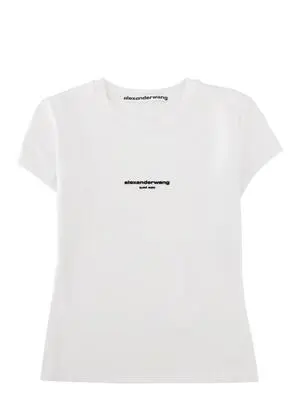 Alexander Wang Slim Fit Logo T-shirt - White