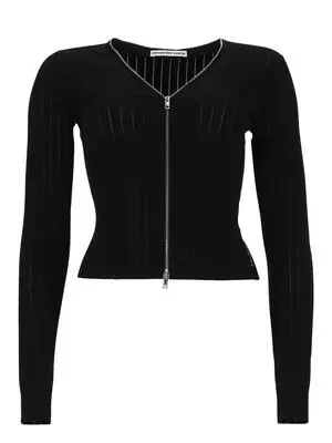 Alexander Wang Cardigan Pointelle - Black