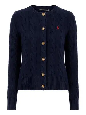 Polo Ralph Lauren Cable Knit Cardigan - Blue