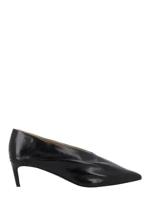 Khaite Miriam Décolleté Pumps In Leather - Black