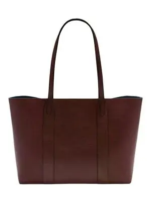Mulberry Bayswater Grained Leather Tote Bag - Red