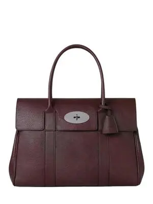 Mulberry Bayswater Grained Leather Tote Bag - Red