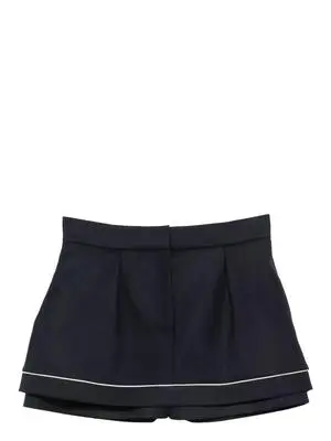 Maje Piping Detail Shorts - Blue