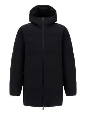 Herno Hooded Long Puffer Coat - Nero