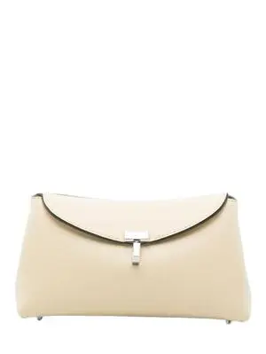 TOTEME T-lock Mini Leather Clutch - Gold