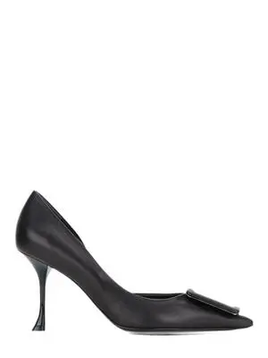 ROGER VIVIER Viv Ville Leather Pumps - Black