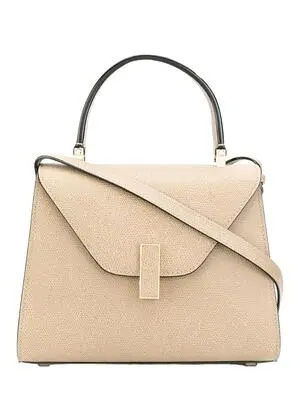 VALEXTRA Iside Mini Leather Handbag - Beige