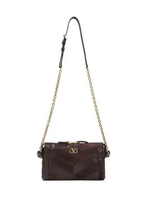 Valentino Garavani Small Shoulder Handbag - Brown