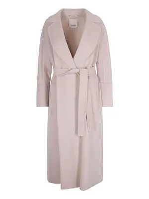 Max Mara Elisa Virgin Wool Belted Coat - Sabbia