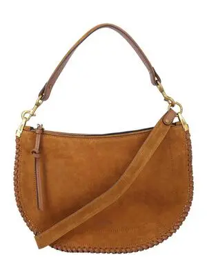 Isabel Marant Étoile Suede Calf Leather Shoulder Bag - Cognac