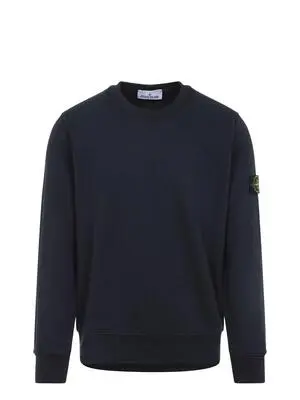 Stone Island Stonewashed Cotton Sweatshirt - Blue