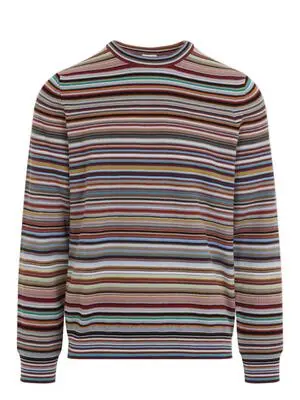 Paul Smith 100% Cotton Round-neck Sweater - Multicolour