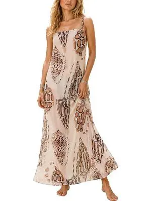 Calypso St. Barth Celeste Maxi Dress - Ikat Shells