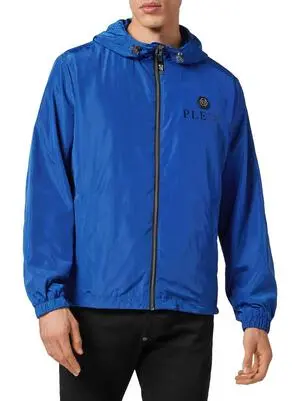 Philipp Plein Zip-up Hooded Jacket - Darkblue