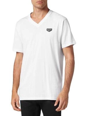 Philipp Plein T-shirt V-neck Ss - White