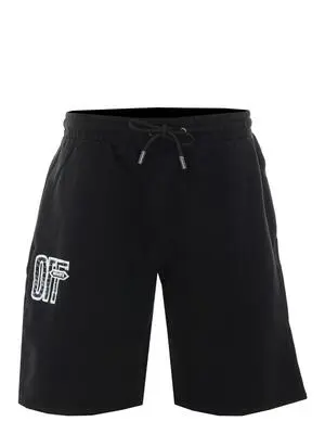 Off-White Motion Arrow Skate Sweatshorts - Black