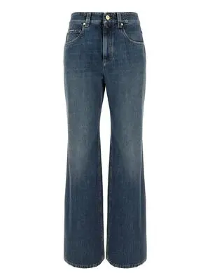 Brunello Cucinelli BRUNELLO CUCINELLI Wide Leg Jeans Multicolor