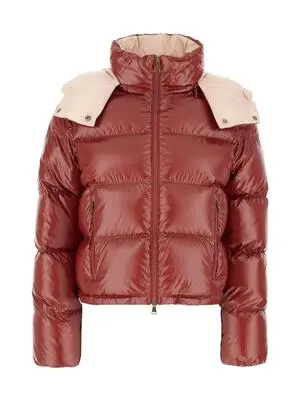Moncler Quilted Jacket With Hood - Multicolor