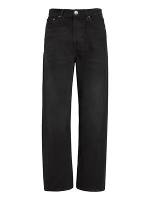 TOTEME Twisted Seam Straight-leg Jeans - Black